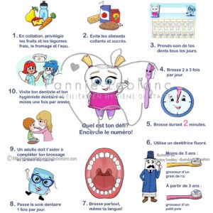 Calendrier de brossage/soie dentaire (version numérique) – Dentine au ...